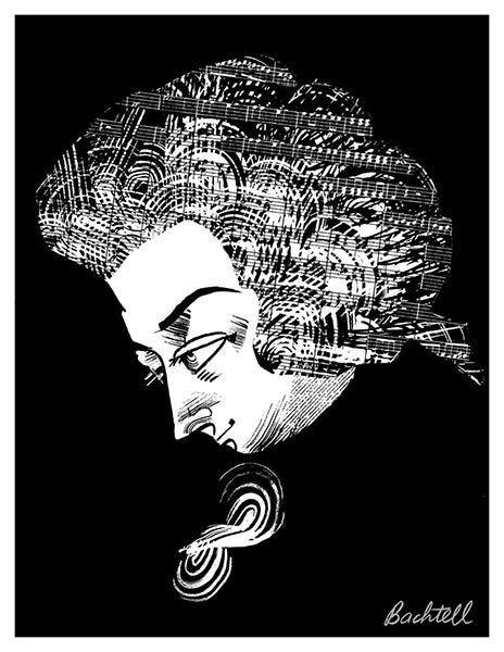 Wolfgang Amadeus Mozart Tom Bachtell | Illustrator from The New Yorker